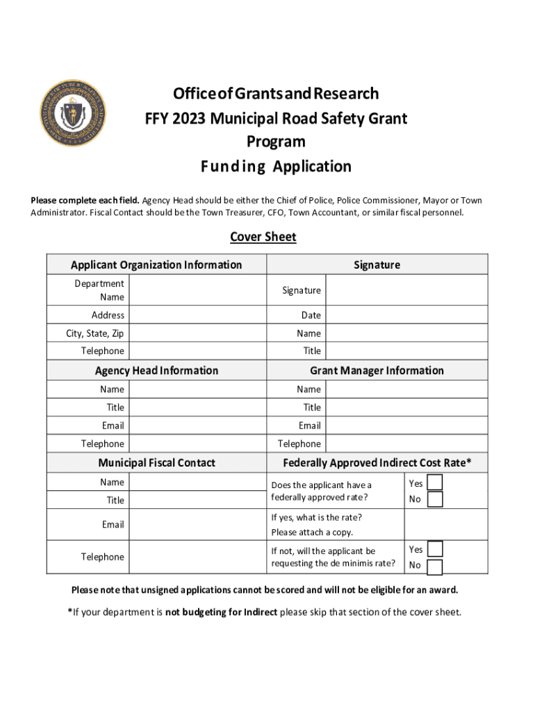 Fillable Online www.mass.govdocffy23-mrs-fillable-applicationOffice of Grants and Research FFY ...