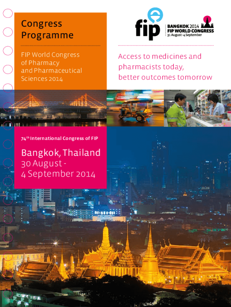Fillable Online congress.fip.orgFIP World CongressesFIP World Congress ...