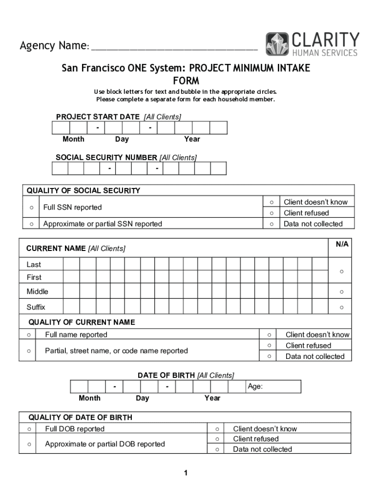 Fillable Online www.signnow.com116759-project-intake-formProject Intake ...
