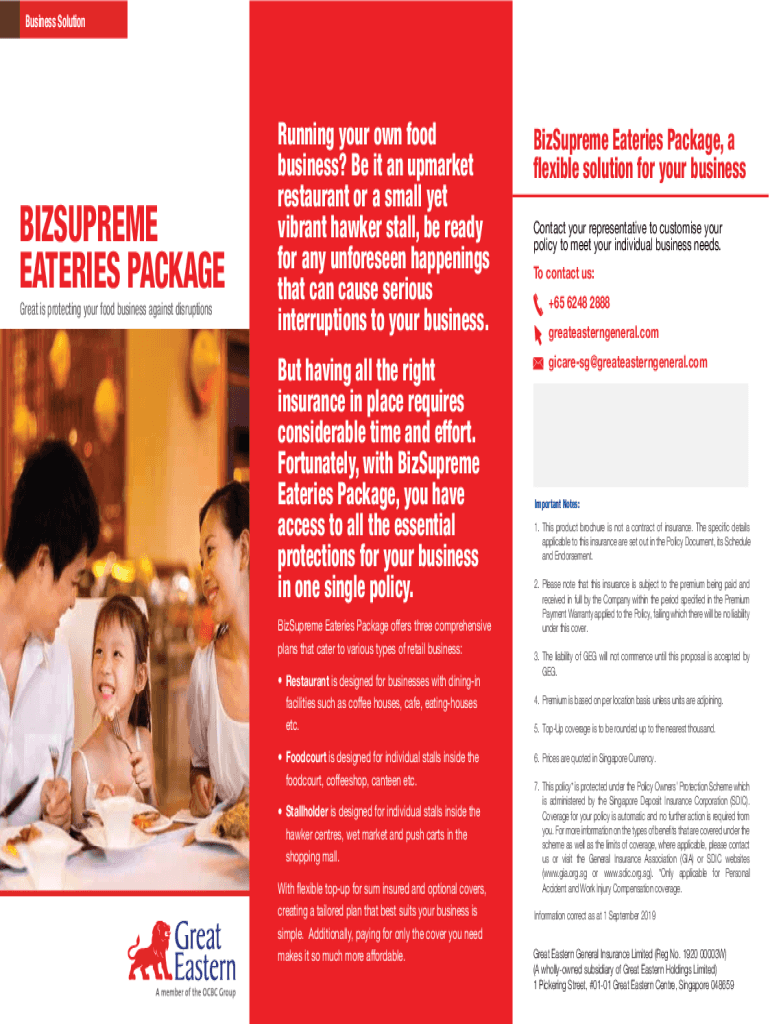 Great eastern bizsupreme: Fill out & sign online | DocHub Great eastern bizsupreme: Fill out & sign online | DocHub