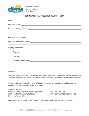 Fillable Online www.cutlerbay-fl.govforms1292360280ZoningForms, Permits ...