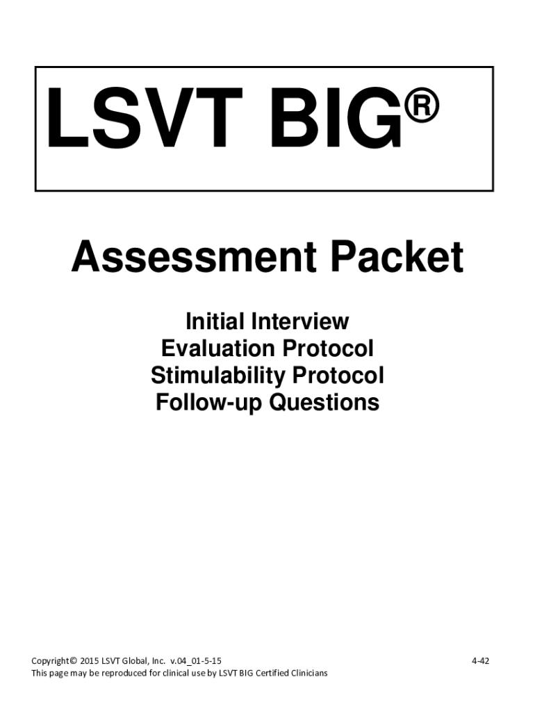 Fillable Online Initial Interview Evaluation Protocol Stimulability ...