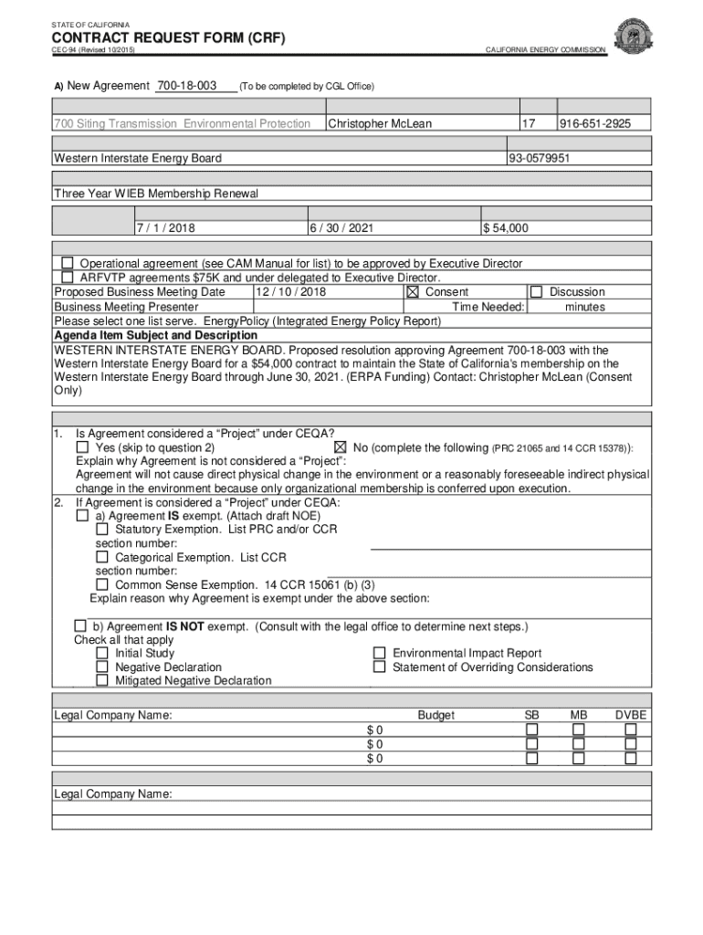 Fillable Online Contract request form 700-18-003 Fax Email Print ...