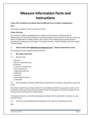 Fillable Online PPPW Measure Information Form and Instructions. PPPW ...