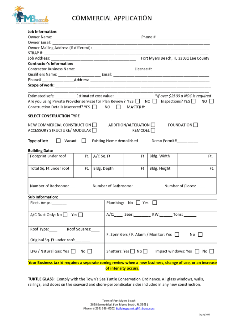 Fillable Online fmbgov.comDocumentCenterViewCHICKEE HUT APPLICATION ...