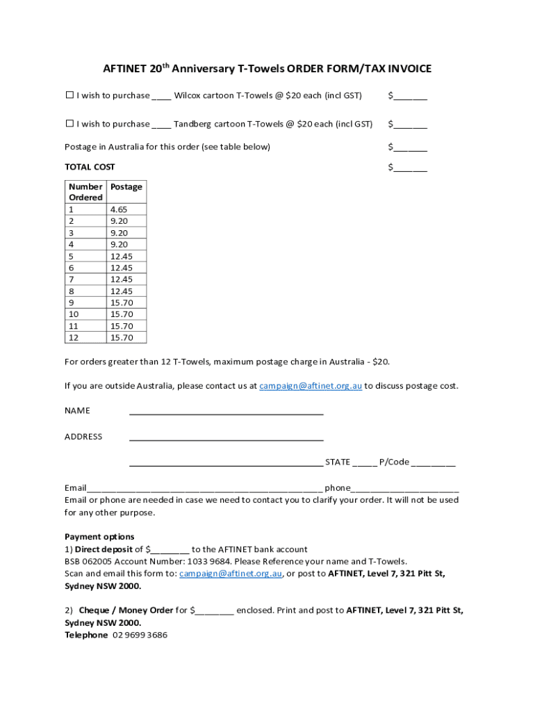 Fillable Online aftinet org www.sampleforms.comtax-invoice-formFREE 6 ...
