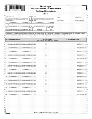 Fillable Online www.dor.ms.govprov80491143Mississippi Individual Income ...
