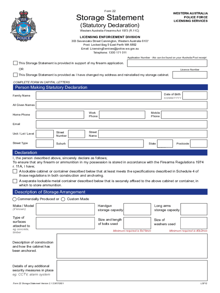 Fillable Online form-22-statement-statutory.pdffiller.comForm 22 ...