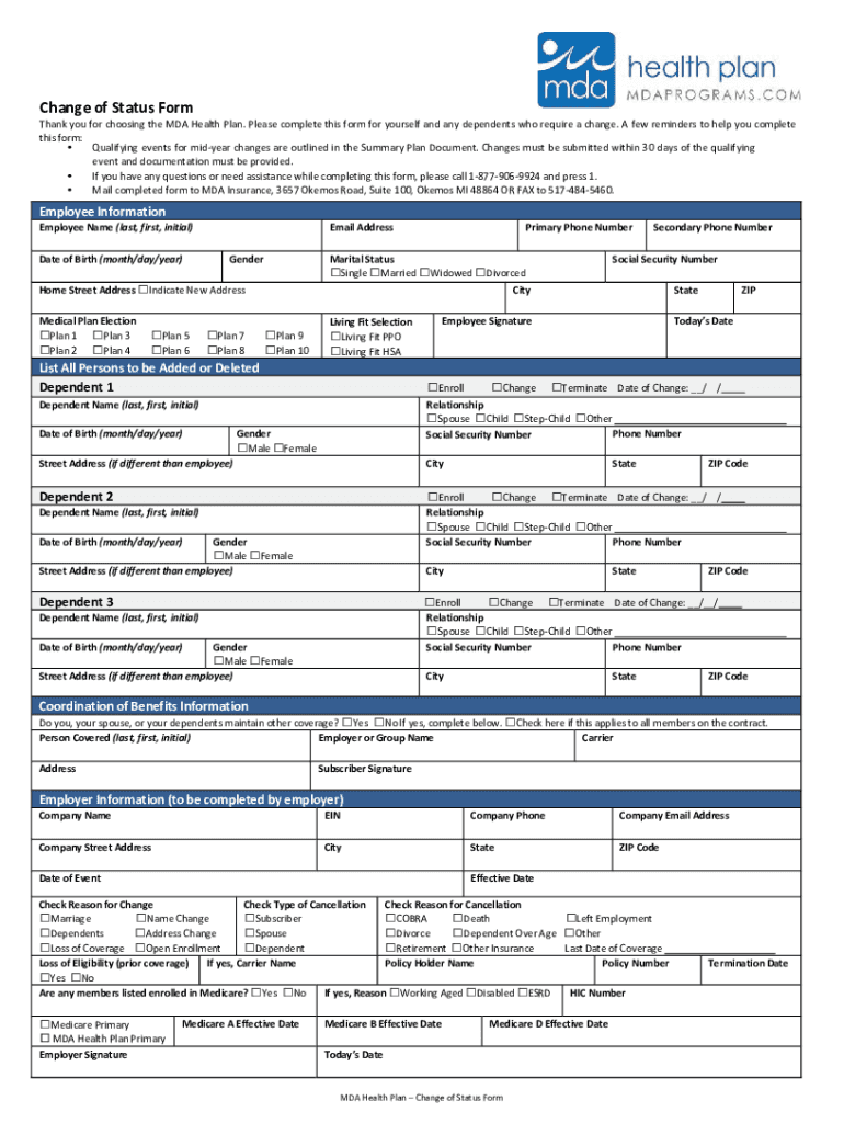 Fillable Online www.mdaprograms.comPortals4New Subscriber Enrollment ...