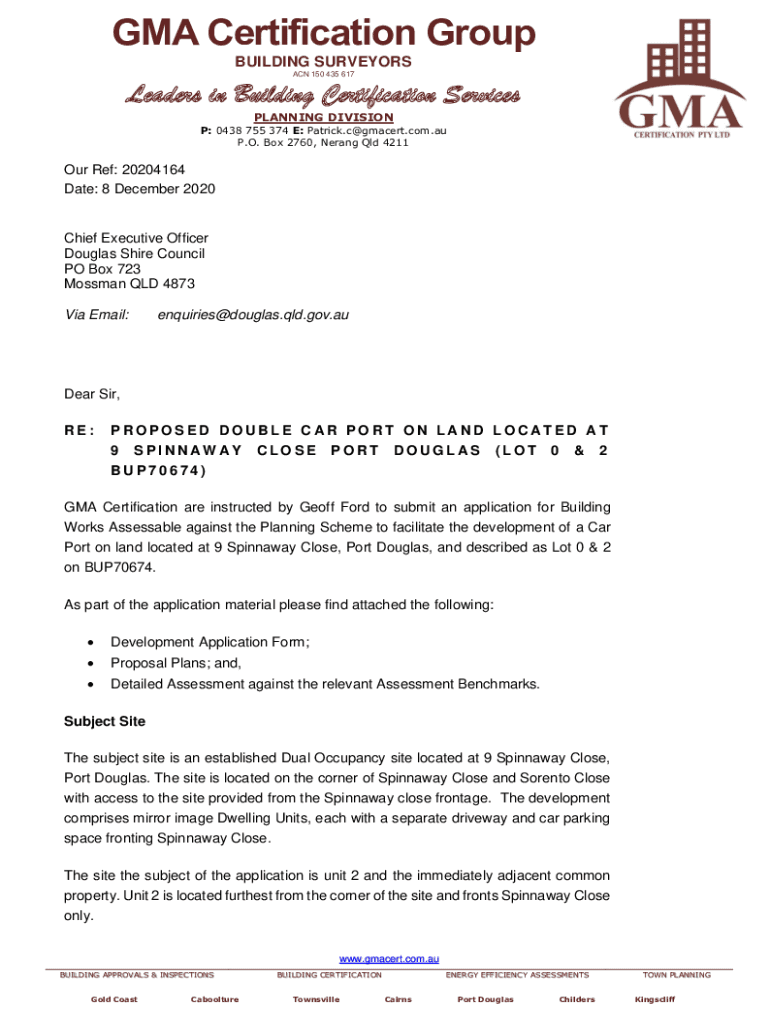 Fillable Online douglas.qld.gov.au download planning-servicesDA Form 2 ...