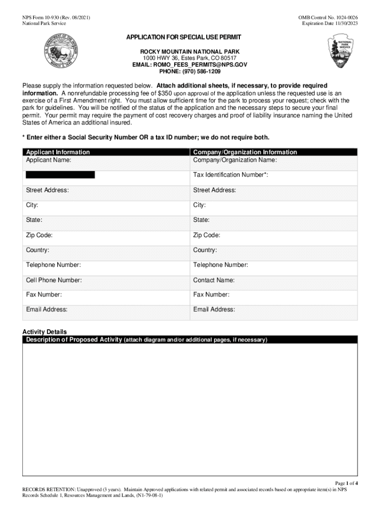 Fillable Online www.nps.gov romo planyourvisitTimed Entry Permit System ...