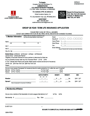 Fillable Online ebview.com pdfgenerator ViewPdfGROUP TERM LIFE ...