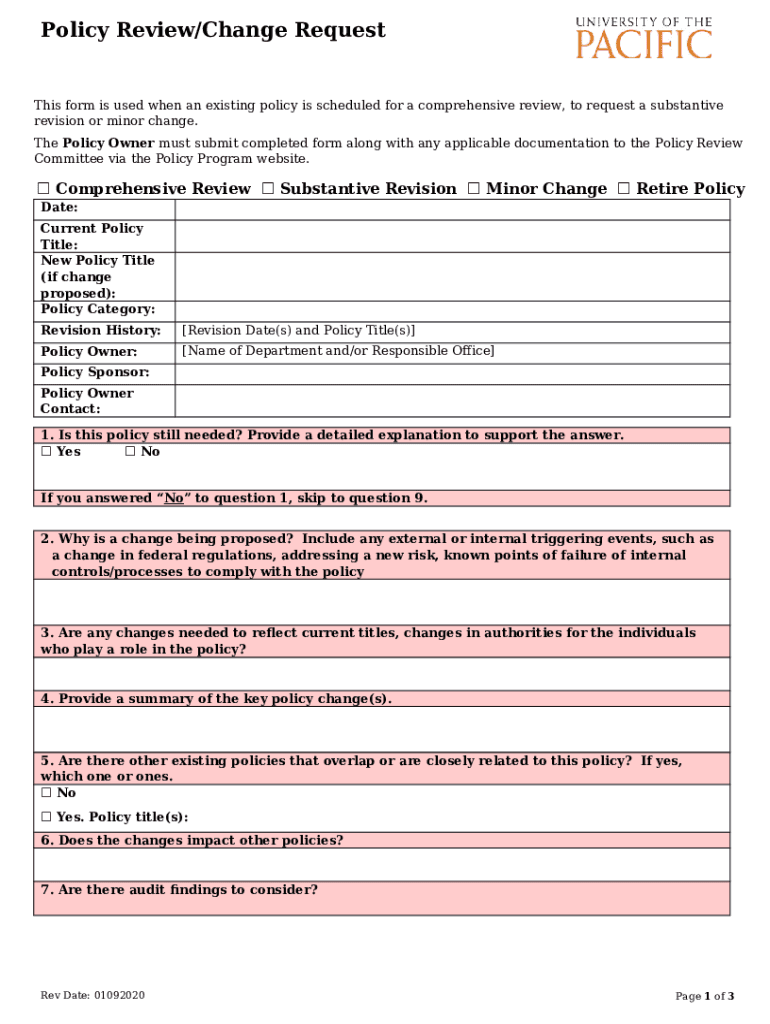 FREE 8+ Sample Policy Review s in PDFMS WordFREE 8+ Sample Policy ...