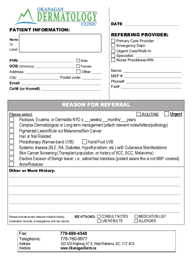 Fillable Online ODC Referral Form -Final Fax Email Print - pdfFiller