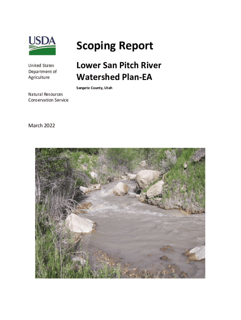 Fillable Online Scoping Report - Lower San Pitch River Watershed Plan-EA Fax Email Print - pdfFiller