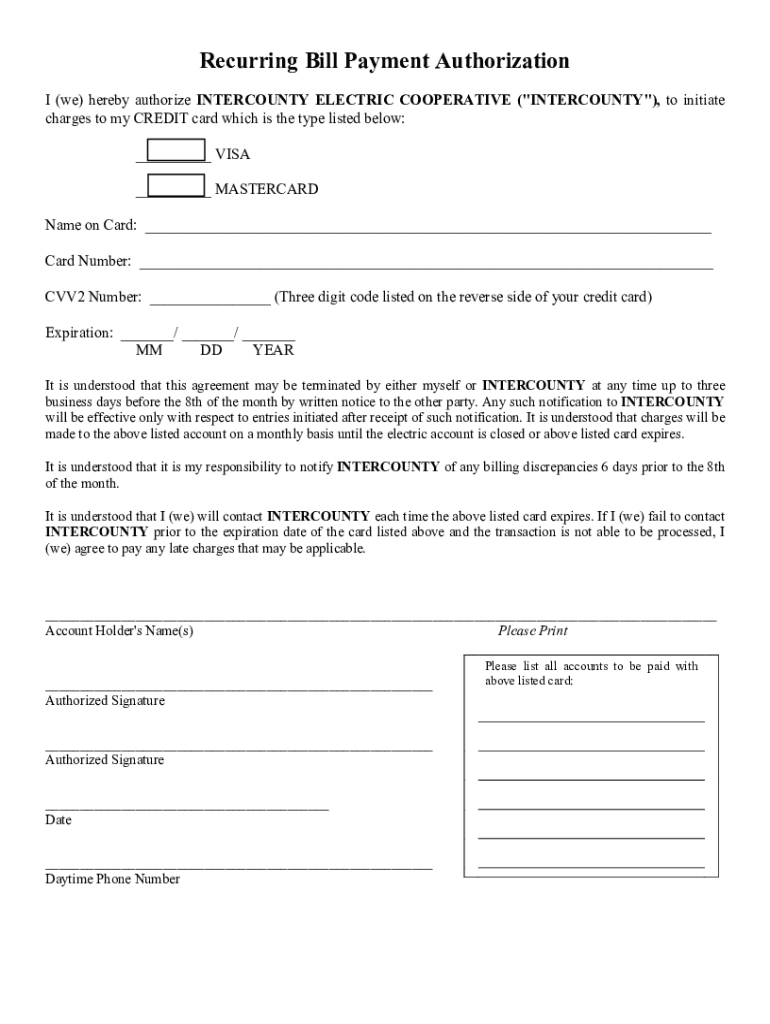 Fillable Online cocodoc.comform313136372-RECURRING-CREDIT-CARDRecurring ...