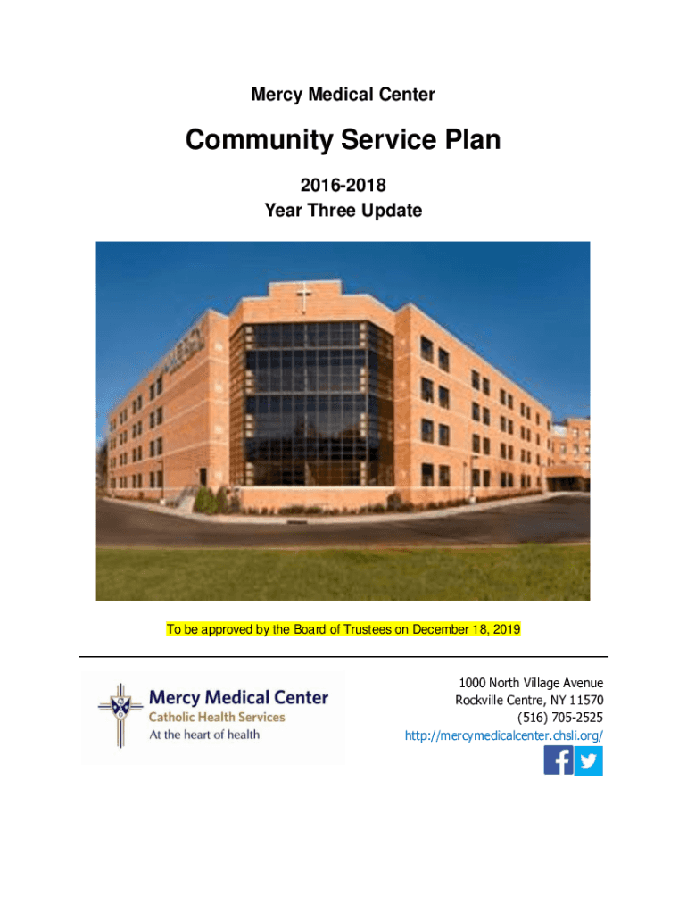 Fillable Online www.chsli.orgsitesdefaultMercy Medical Center Community ...