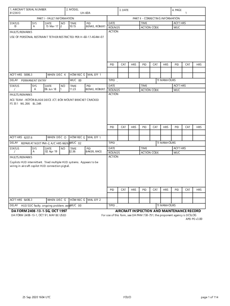 Fillable Online gsaauctions.govOpenFaultDetailDA FORM 2408-13-1, OCT ...
