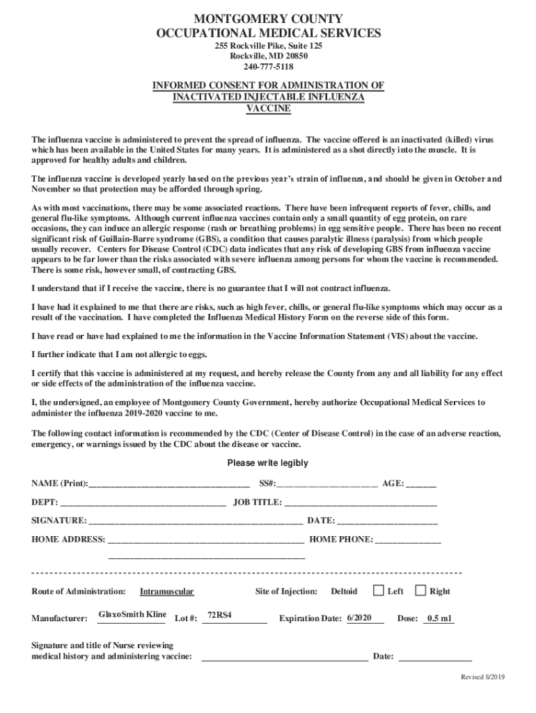 Fillable Online Montgomery County Fire Rescue Occupational Medical ServiceOccupational Medical ...