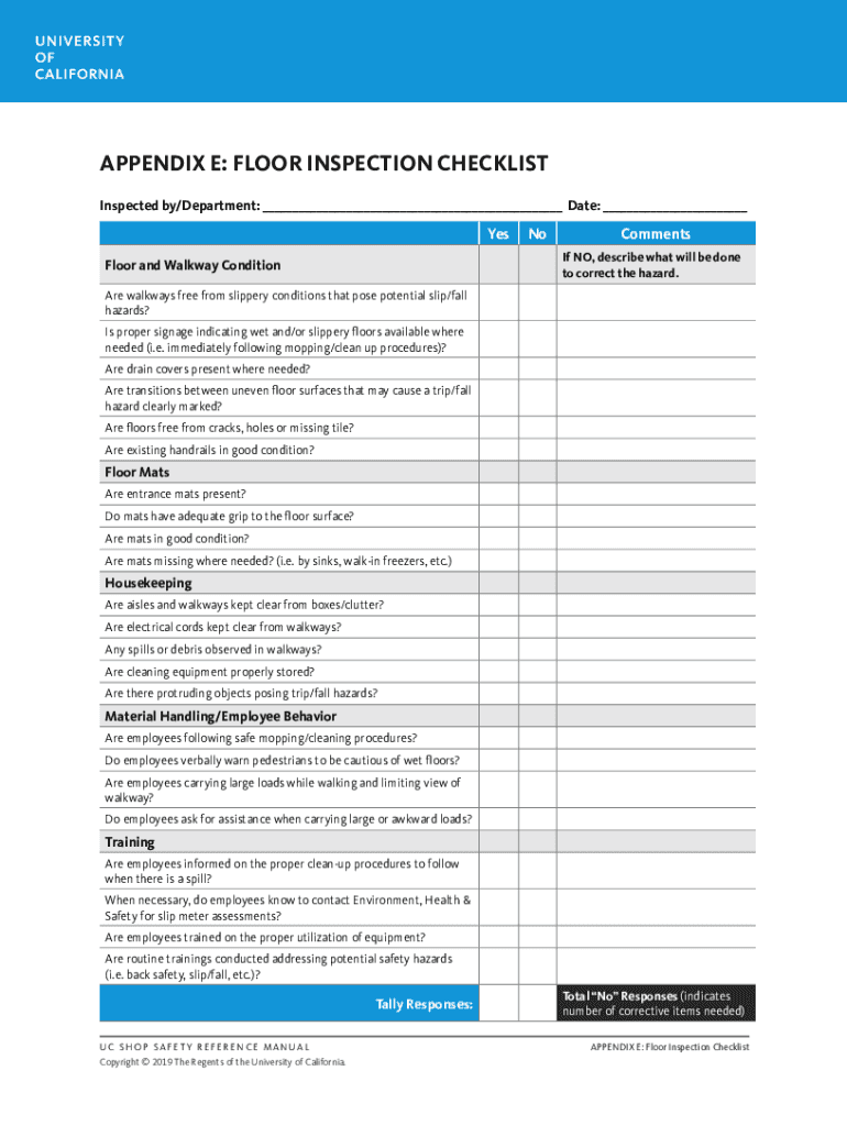 Fillable Online docshare.tipsappendix-e-sample-inspectionAppendix e ...