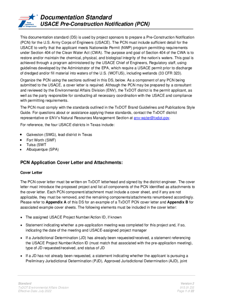 Fillable Online ftp txdot www.nwo.usace.army.milMediaFact-SheetsPre ...