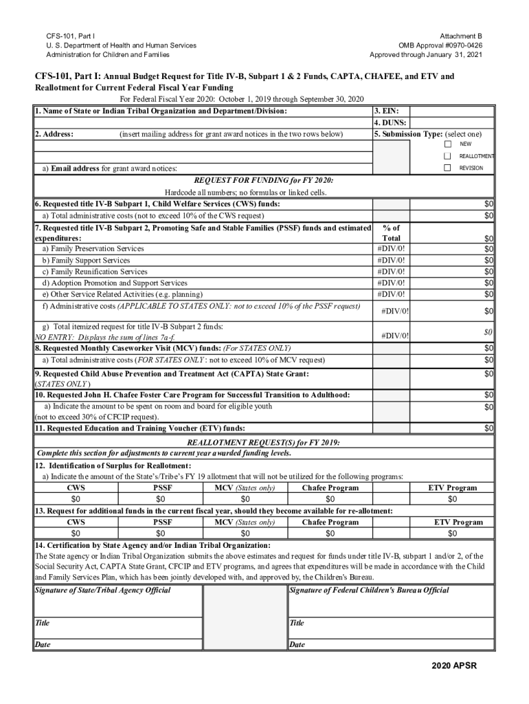Fillable Online omb.reporticr201710/0970/006CFS-101, PART I U.S ...