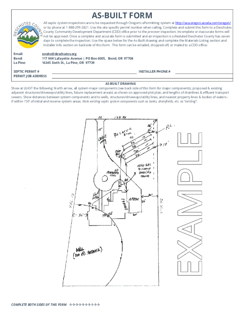 Fillable Online AS-BUILT FORM Fax Email Print - pdfFiller