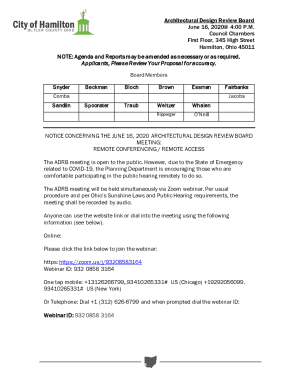 Fillable Online Architectural Design Review Board June 16, 2020 4:00 P ...