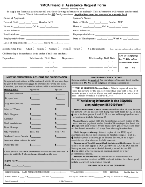 Fillable Online ymca-mrc.orguploads2022YMCA Financial Assistance Request Form Fax Email Print ...