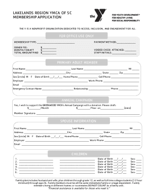 Fillable Online YMCA of the USA - A Leading Nonprofit OrganizationWho ...