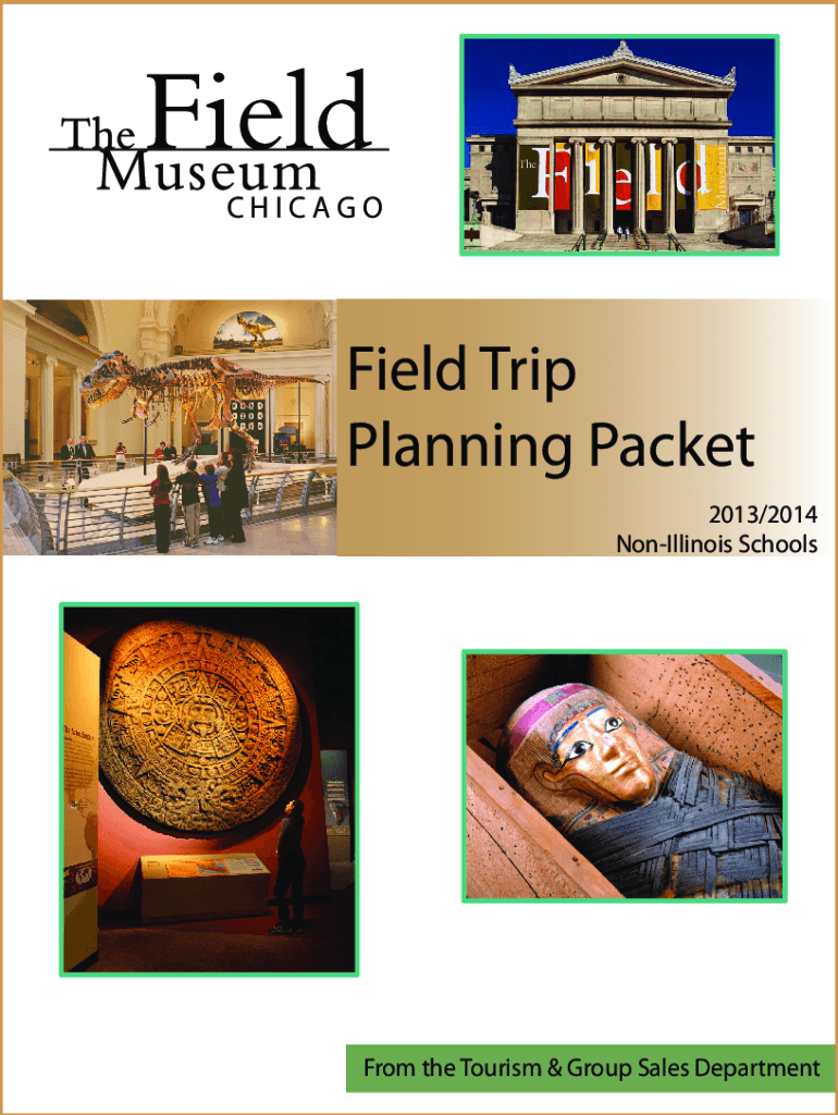 Fillable Online Field Trip Planning Packet - Field Museum of Natural ...