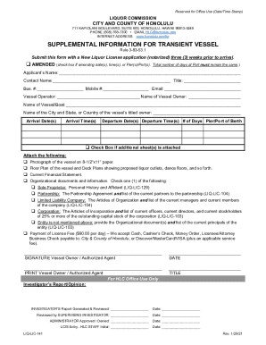 Fillable Online www4.honolulu.govdocusharedswebCITY AND COUNTY OF ...