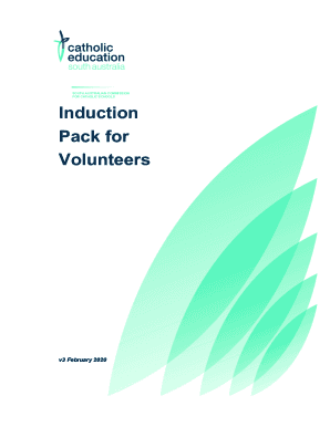 Fillable Online Induction pack for volunteers.docx Fax Email Print ...