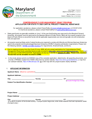 Fillable Online mde maryland mde.maryland.govprogramsWaterCOMPREHENSIVE ...