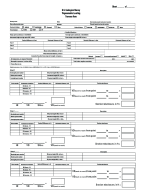 Fillable Online pubs usgs U.S. Geological Survey Trigonometric Leveling ...