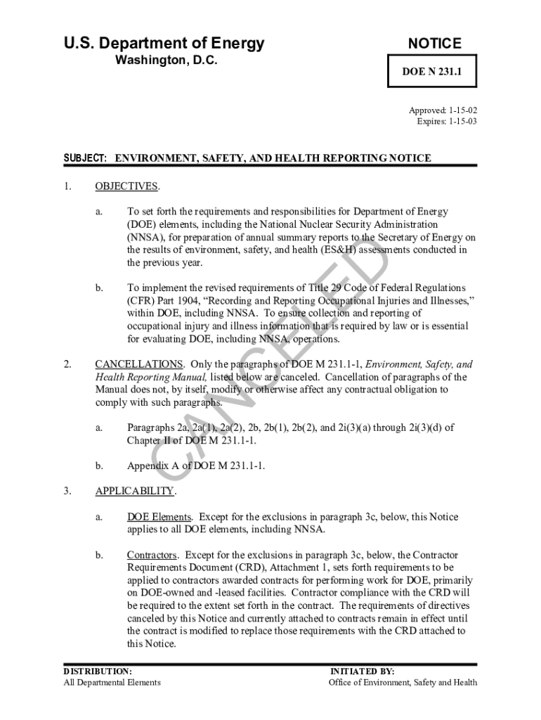 Fillable Online www.directives.doe.govdirectives-documents400U.S ...