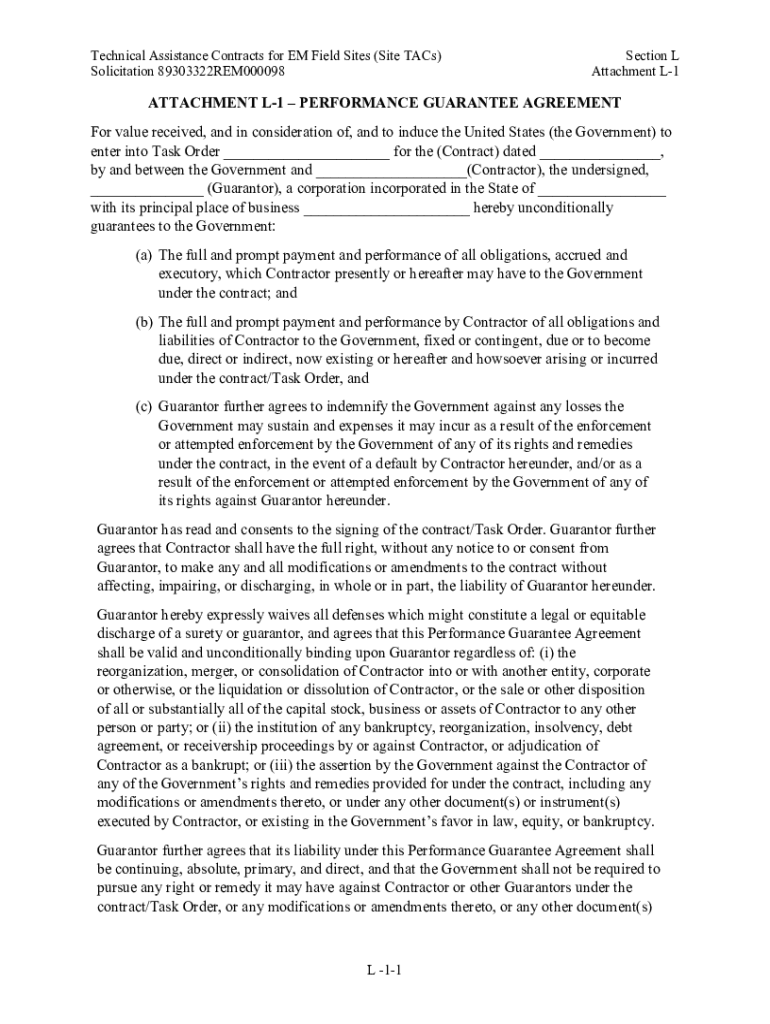 Fillable Online Technical Assistance Contracts for EM Field Sites (Site ...