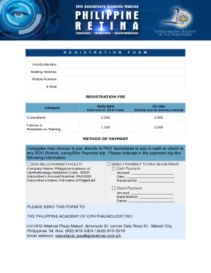 Fillable Online VRSP 20 Registration Form Fax Email Print - pdfFiller
