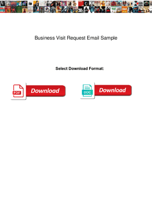 Fillable Online Business Visit Request Email Sample. Business Visit ...