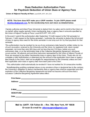 Fillable Online cocodoc.comform276402532-union-dues-payrollUnion Dues ...