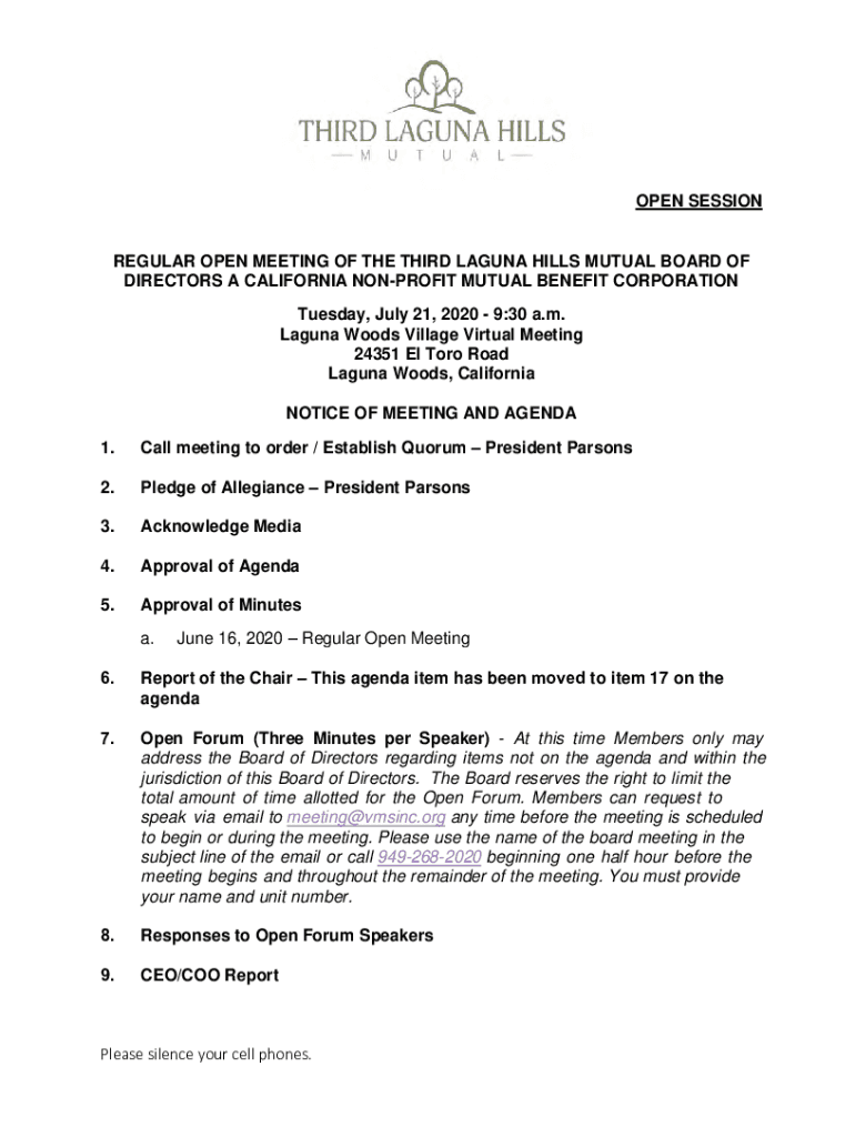 Fillable Online www.lagunawoodsvillage.comresidentsthirdThird Laguna ...