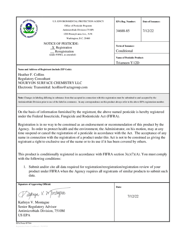 Fillable Online US EPA, Pesticide Product Label, TRIAMEEN Y12D,07/12 ...
