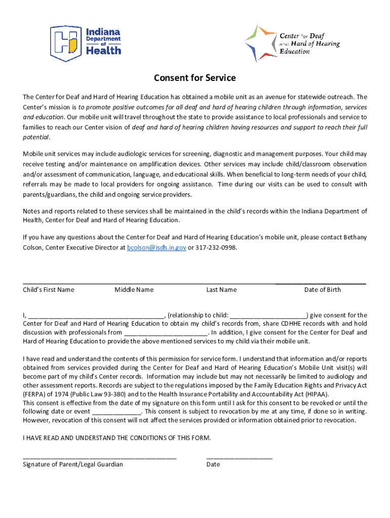 Fillable Online NC DHHS: Deaf and Hard of Hearing ServicesOffice of the ...