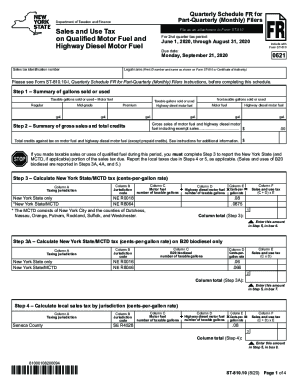 Fillable Online Form ST-810.10 Sales and Use Tax on Qualified Motor ...