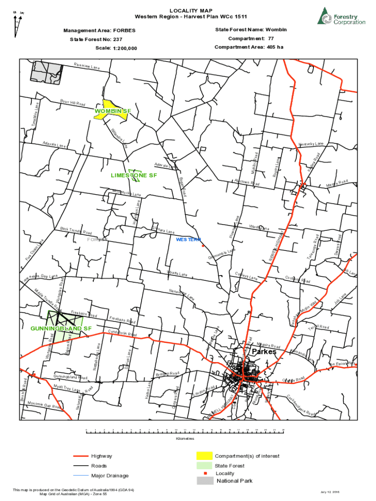 Fillable Online sefr.org.aubadja 2023-harvest-planLOCALITY MAP Badja ...