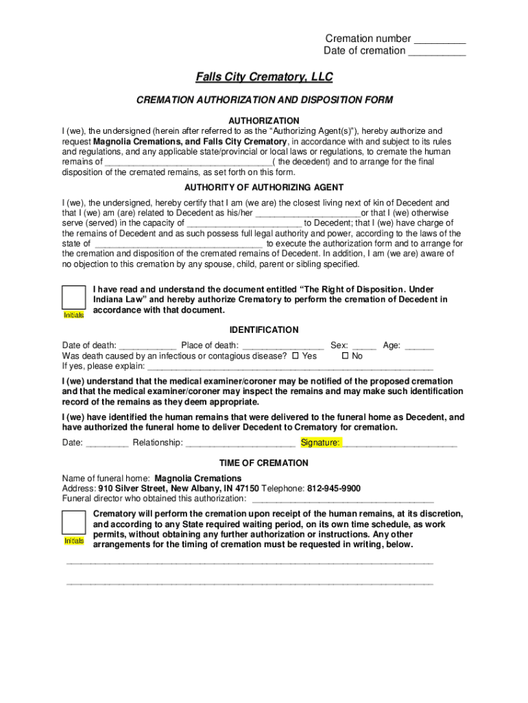Fillable Online statement of identification and authorization for ...