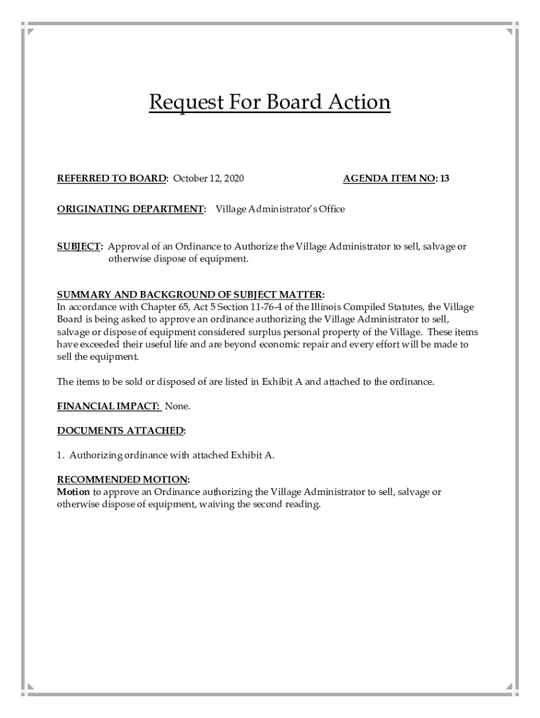 Fillable Online 13a - Authorization to sell or dispose of equipment Fax Email Print - pdfFiller