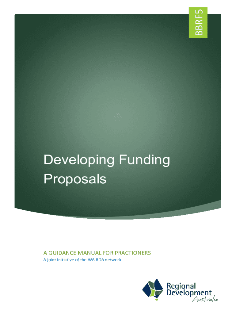 Fillable Online Developing Funding Proposals. a guidance manual for practioners Fax Email Print ...