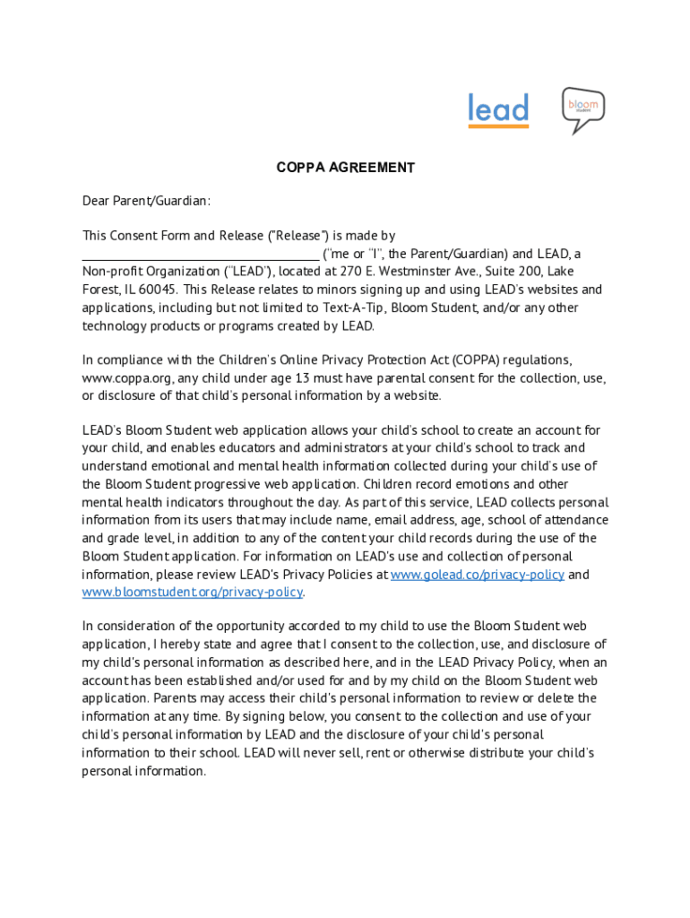 Fillable Online Parent or Guardian Consent Form - Ohio Fax Email Print ...