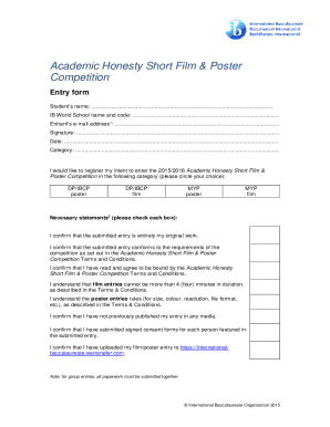Fillable Online ibo.orgacademic-honesty-entry-form-enAcademic Honesty ...